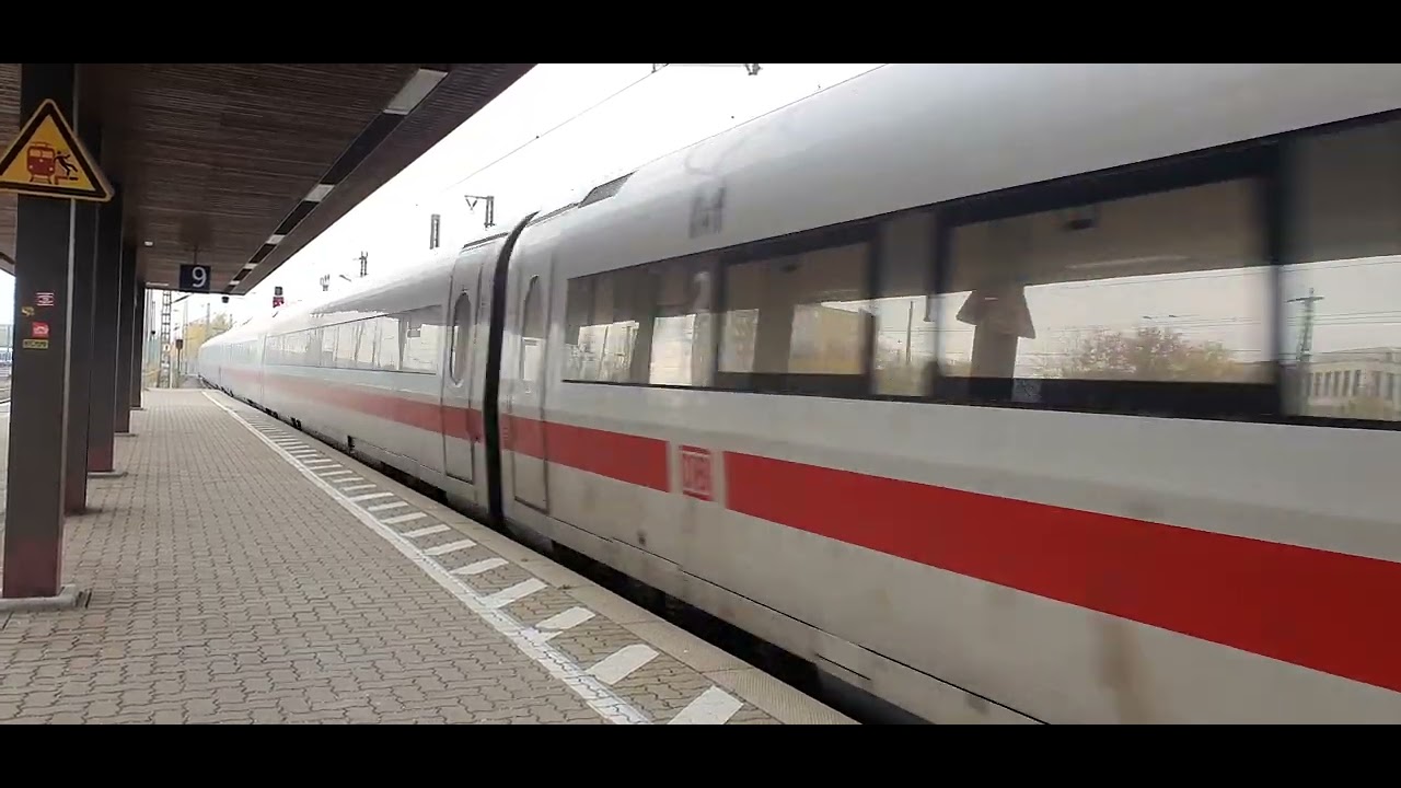 Durchfahrt ICE-1 Freilassing in Göttingen auf Gleis 9 - YouTube