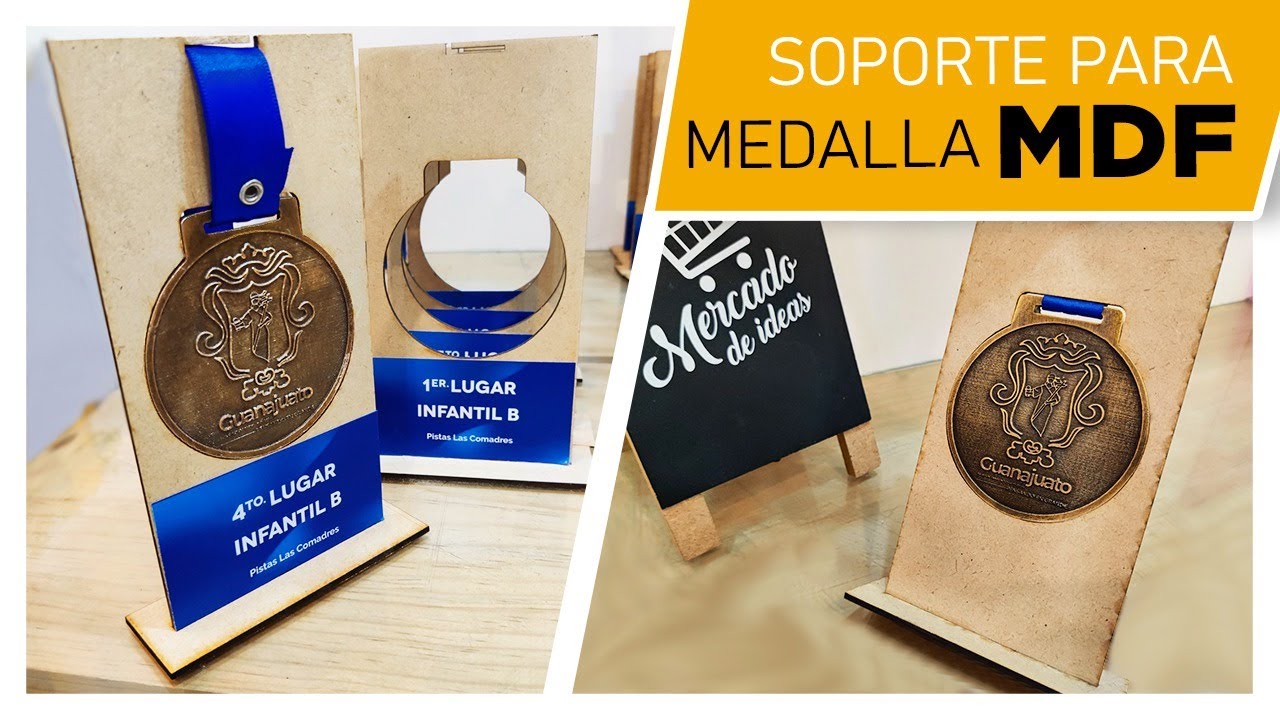Cómo Hacer un Porta Medallas en MDF - YouTube