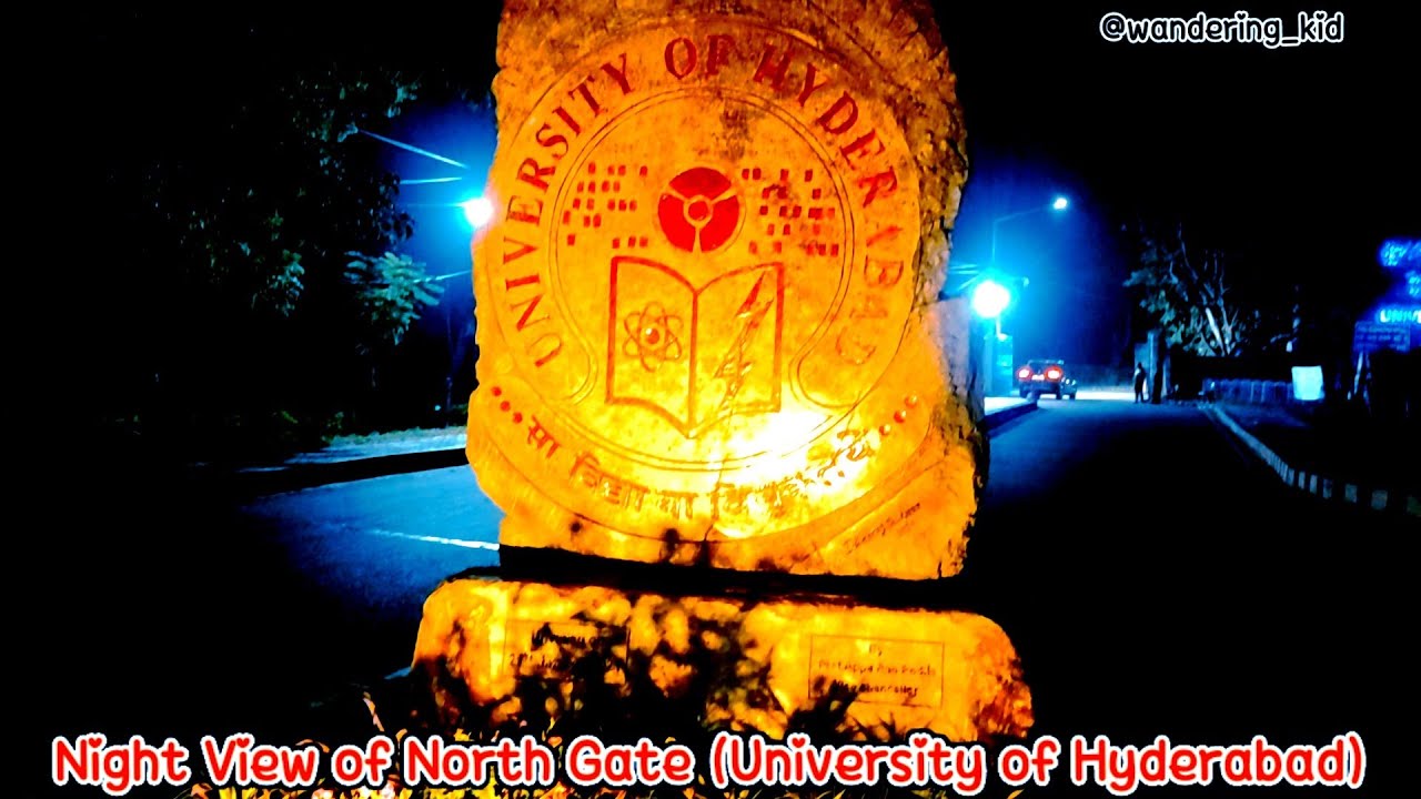 Night View of HCU Main Gate (North) How North Gate University of ...