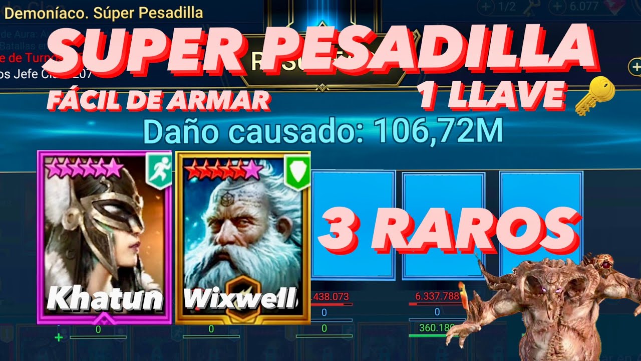 CLAN BOSS, SEÑOR DEMONIACO muy FÁCIL con WIXWELL, todas las ...