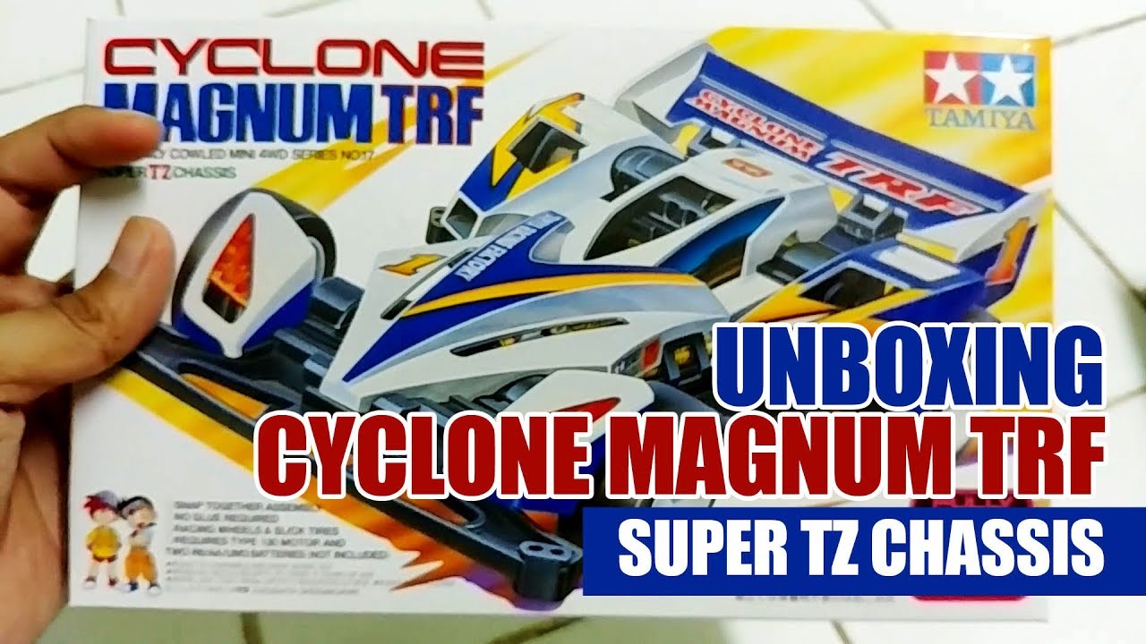 Unboxing Tamiya Mini 4WD Cyclone Magnum TRF Super TZ Chassis - YouTube