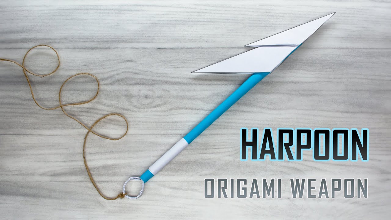 MAKING PAPER HARPOON - How to make easy a paper harpoon - YouTube