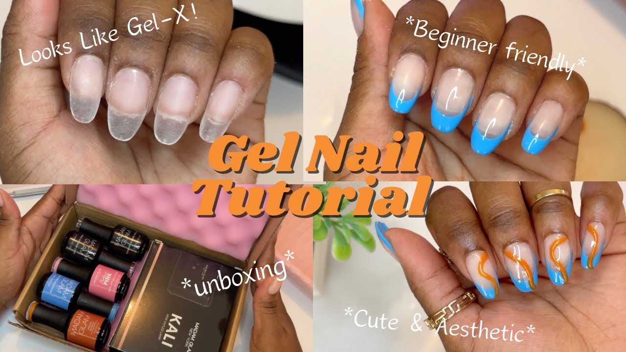 Aesthetic Gel Nails Tutorial 🧡 How I Do My Nails at Home! | Madam Glam ...