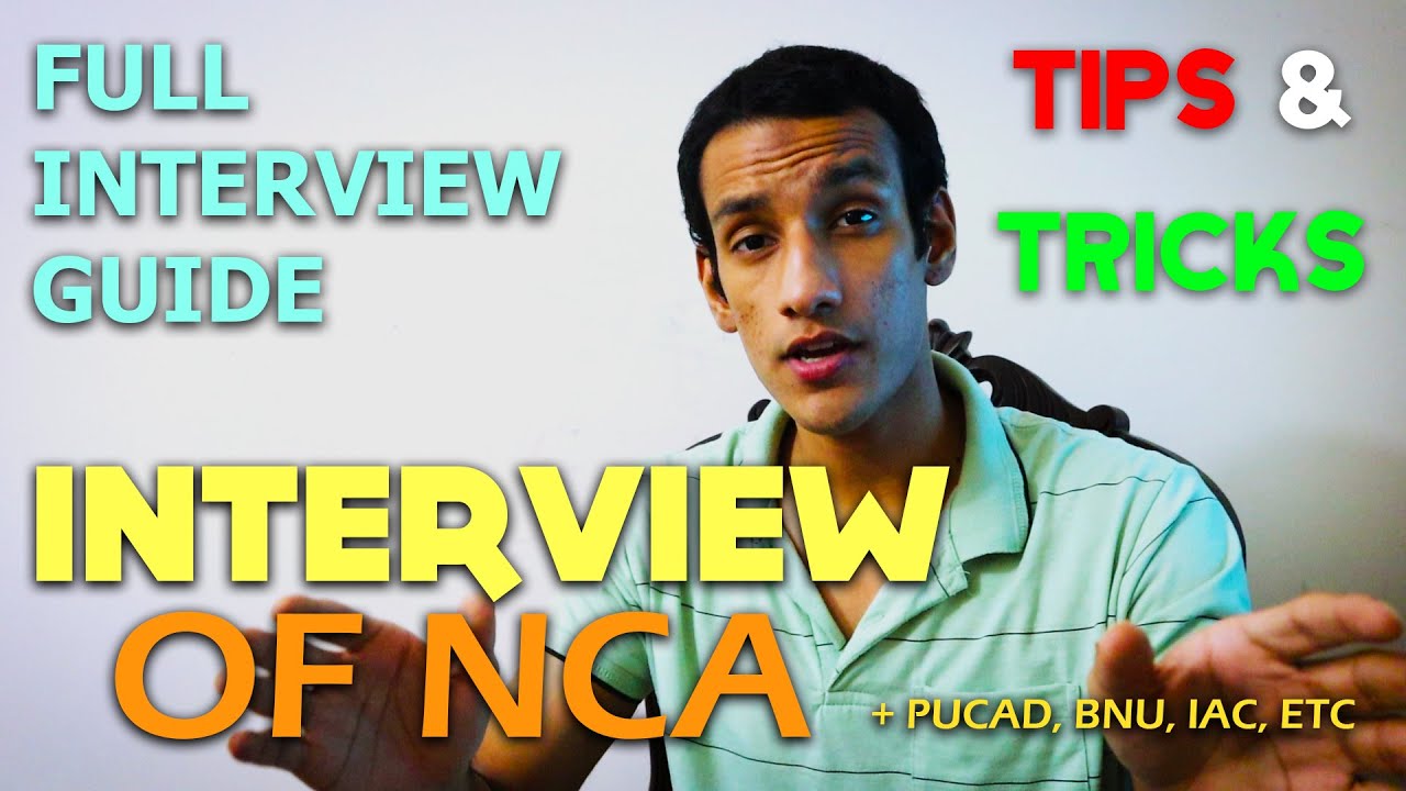 Everything about INTERVIEW - NCA Interview - PUCAD - Exam | Entry Test ...
