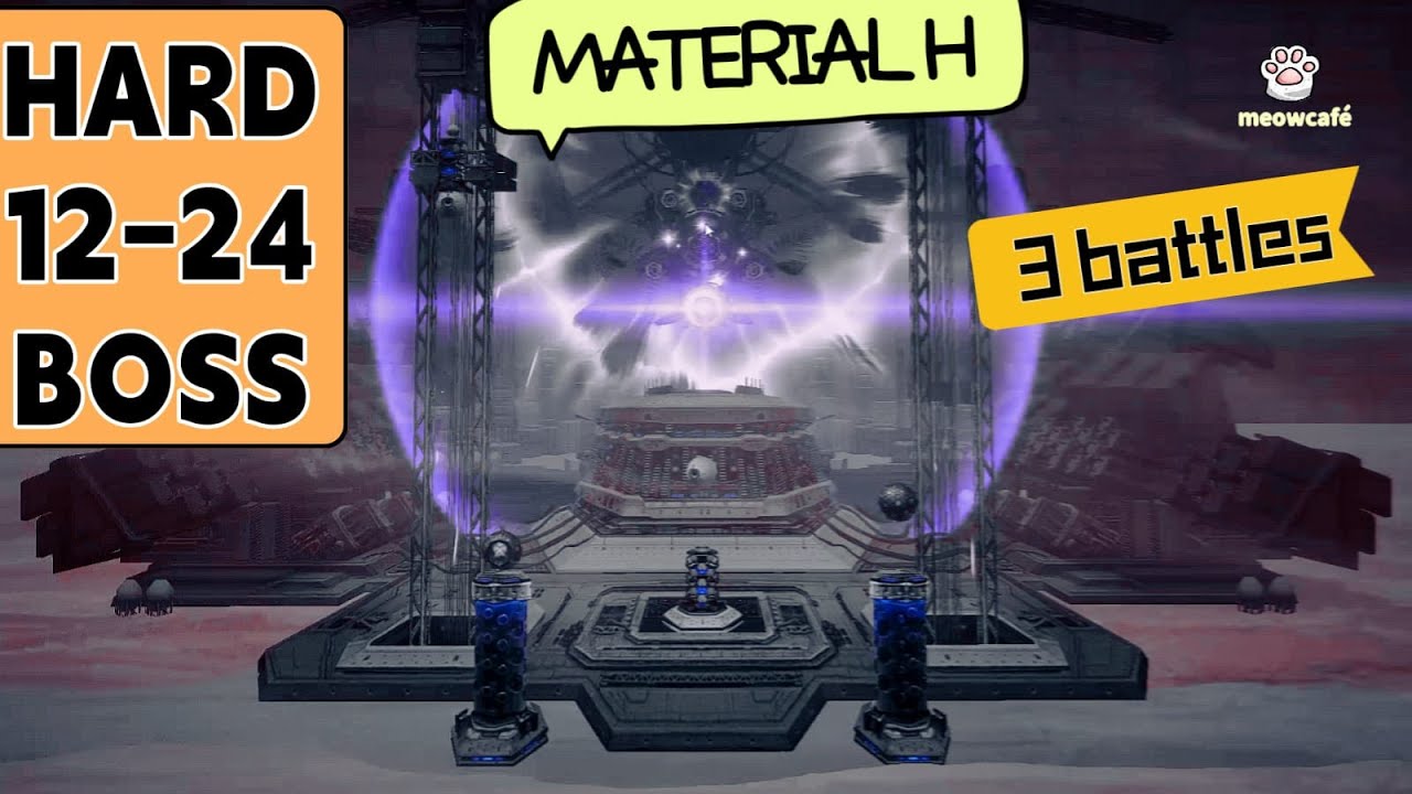 NIKKE HARD 12-24 BOSS (Material H) - Don't clear the front tower ...