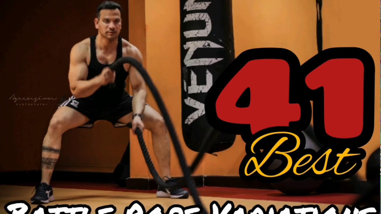 Top 41 Best Battle Rope Variations - YouTube