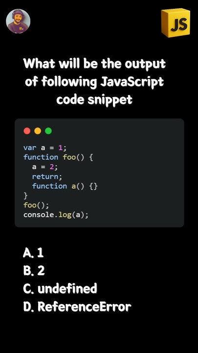 JavaScript Interview Question | Function Scope vs Global Scope #coding ...