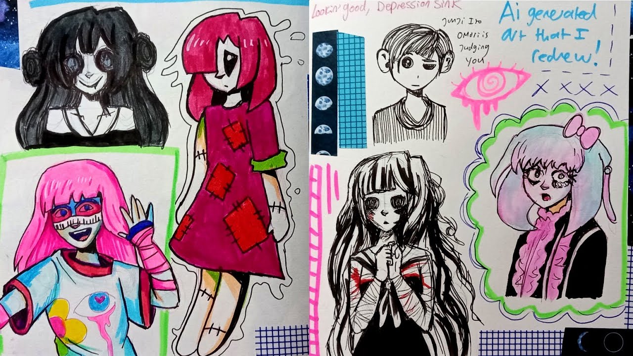 Sketchbook Tour - I obsess over Omori - YouTube