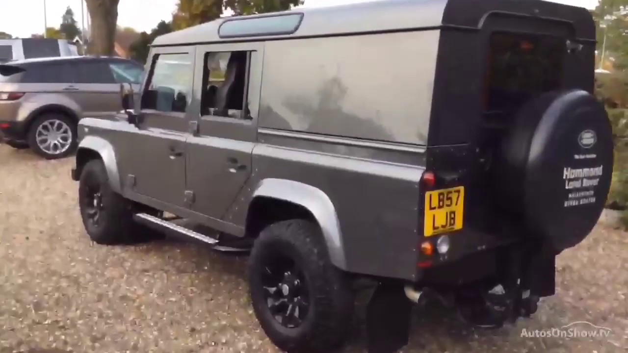 LAND ROVER DEFENDER 110 TD XS UTILITY WAGON GREY 2013 - YouTube