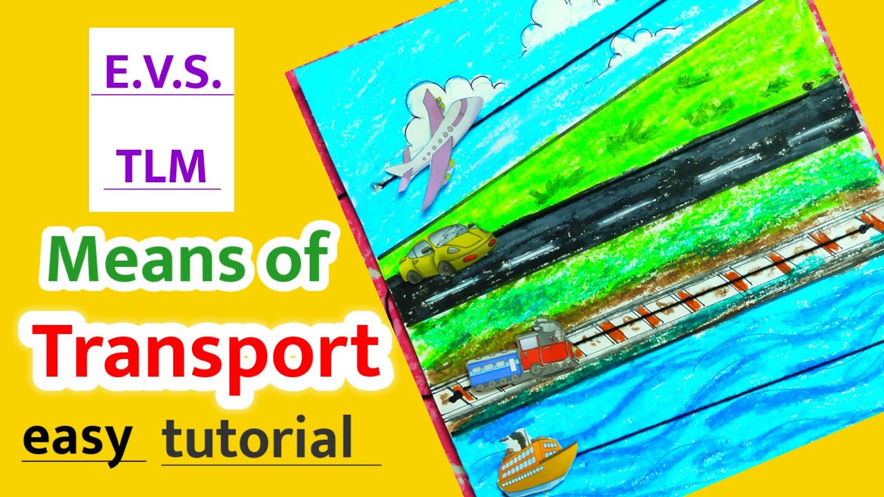 Means of transport || three types of transport || Air, land and water ...
