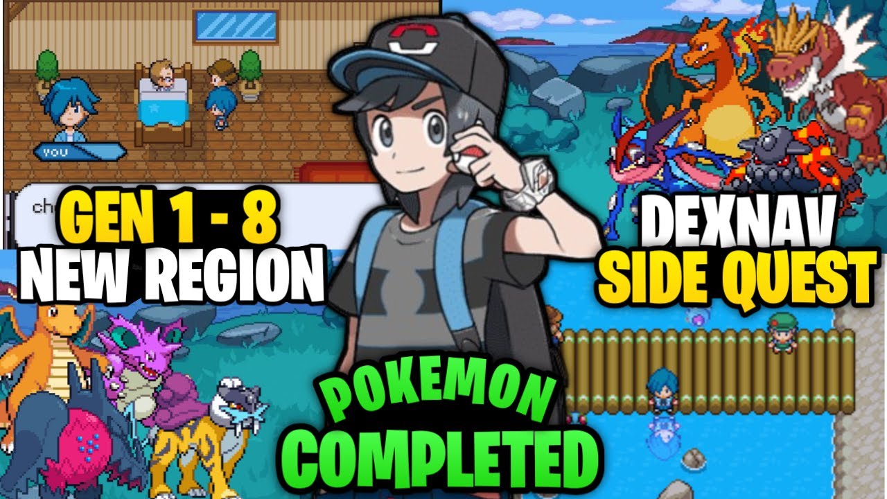 NEW Pokemon GBA ROM HACKS with NEW REGION, GEN 1-8, CFRU, SIDE QUESTS ...