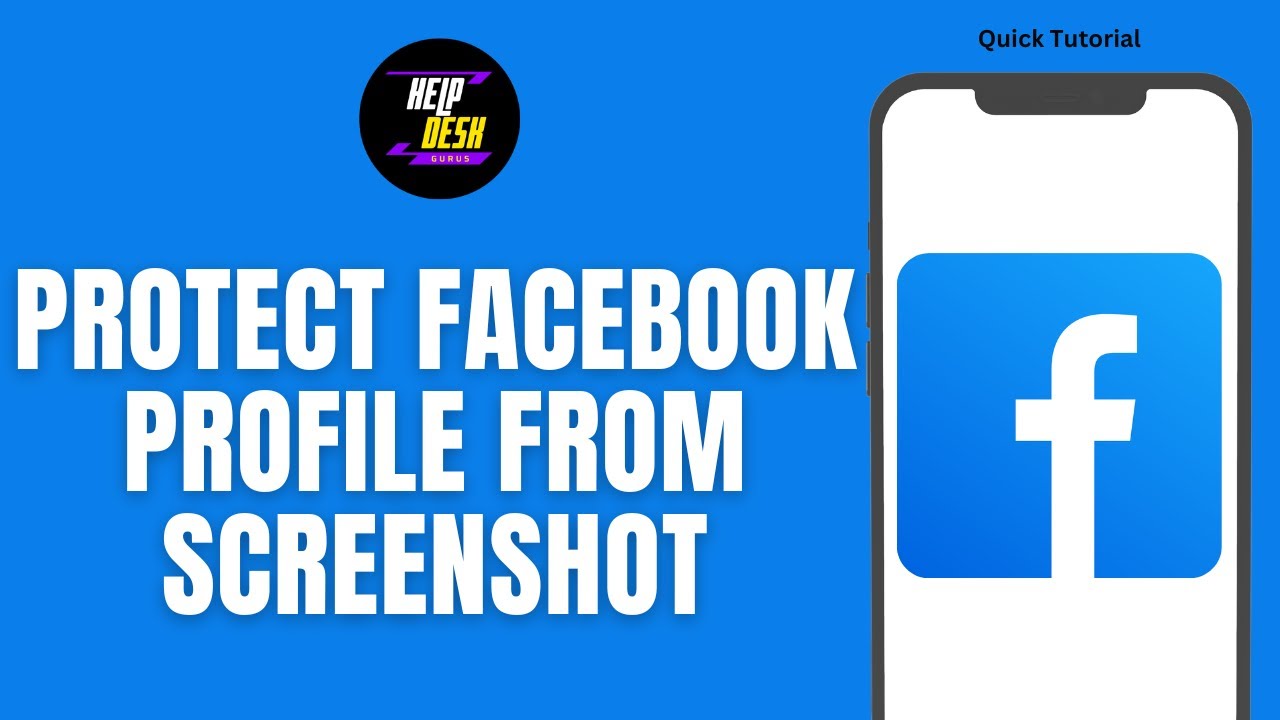 How To Protect Facebook Profile From Screenshot - YouTube
