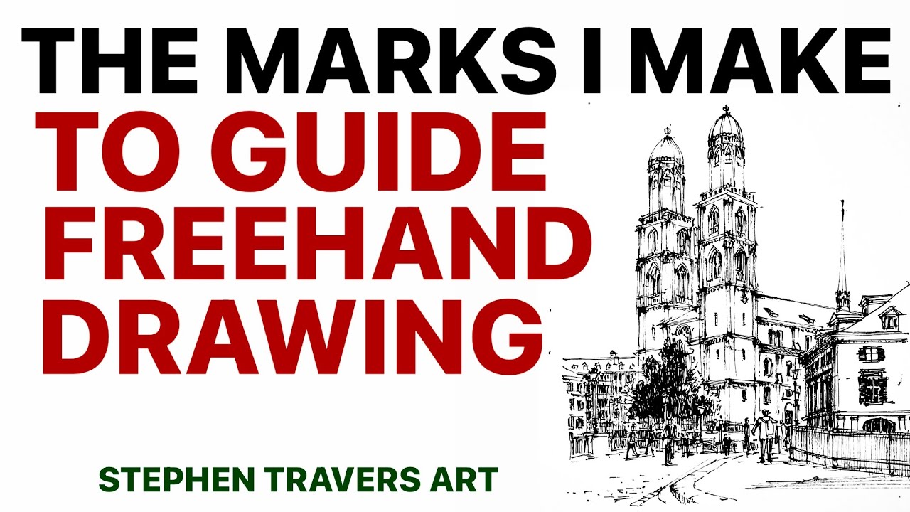 Making Guide Marks for Freehand Drawing - YouTube