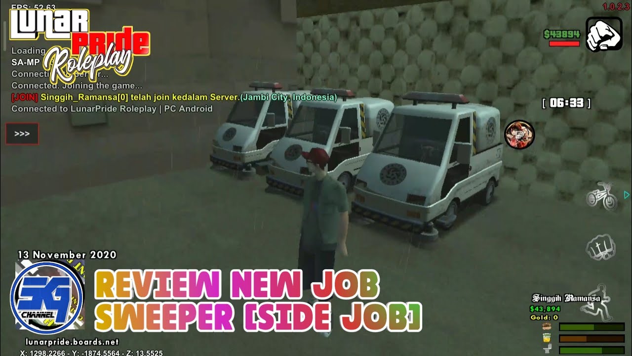 Review Side Job Sweeper - GTA SA Lunar Pride Roleplay Android & PC ...