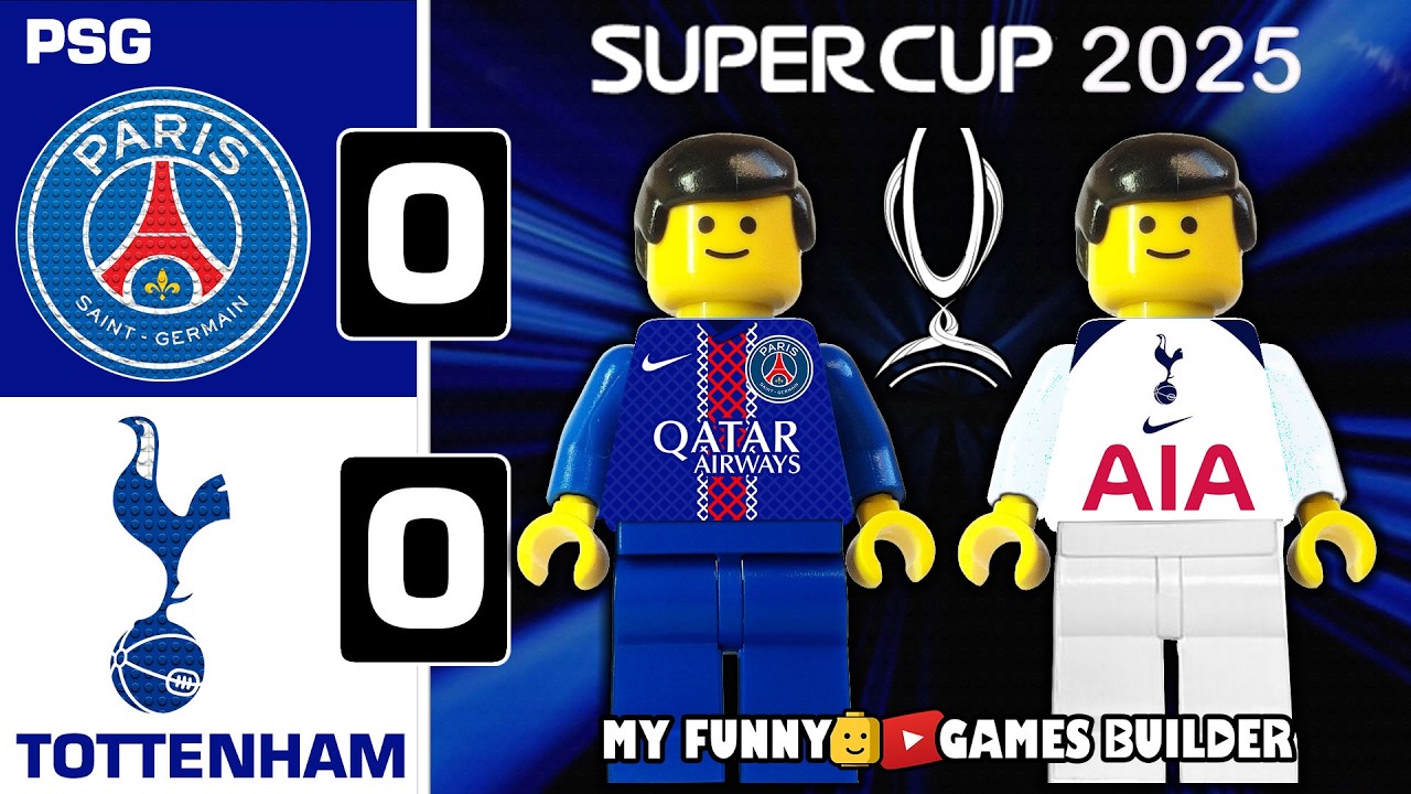 UEFA Super Cup 2025 🏆 PSG vs Tottenham 4-3 (2-2) Goals Highlights lego ...