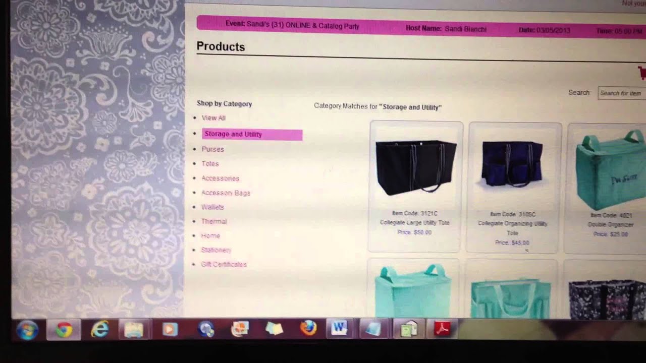 How To Place A Thirty-One Order Online - On the website - YouTube