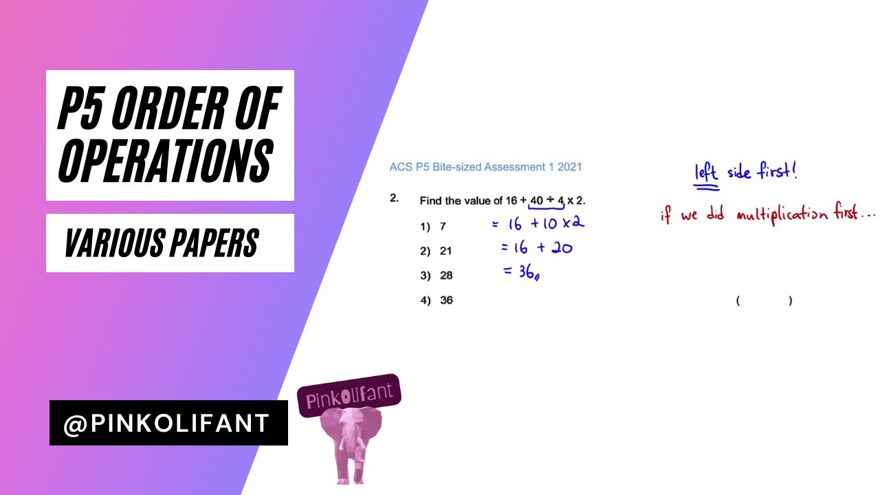 P5 Order of Operations - YouTube