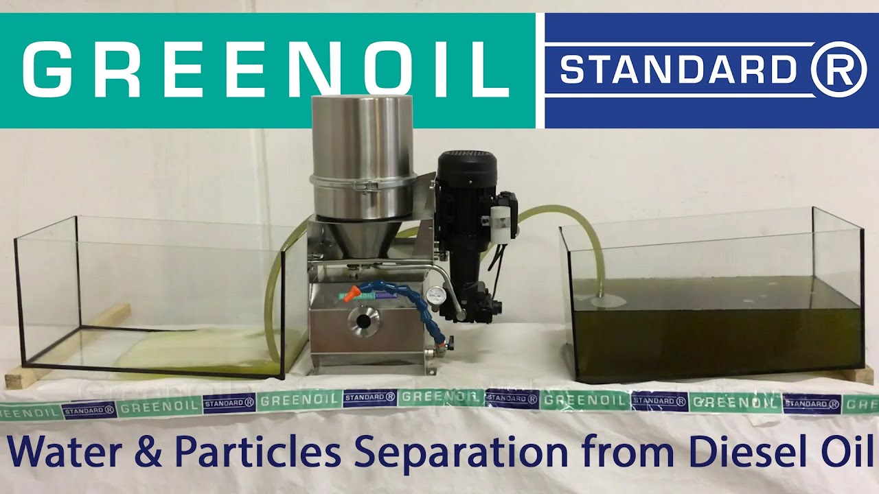 GreenOil - Water & Particles Separation from Diesel Oil - YouTube