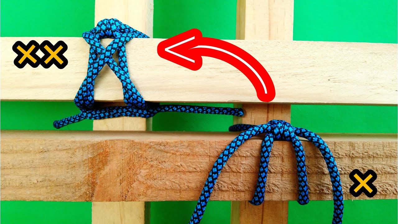 How To Tie Lashing Wood Knot/Very Tightening Lashing Knot. #knots - YouTube