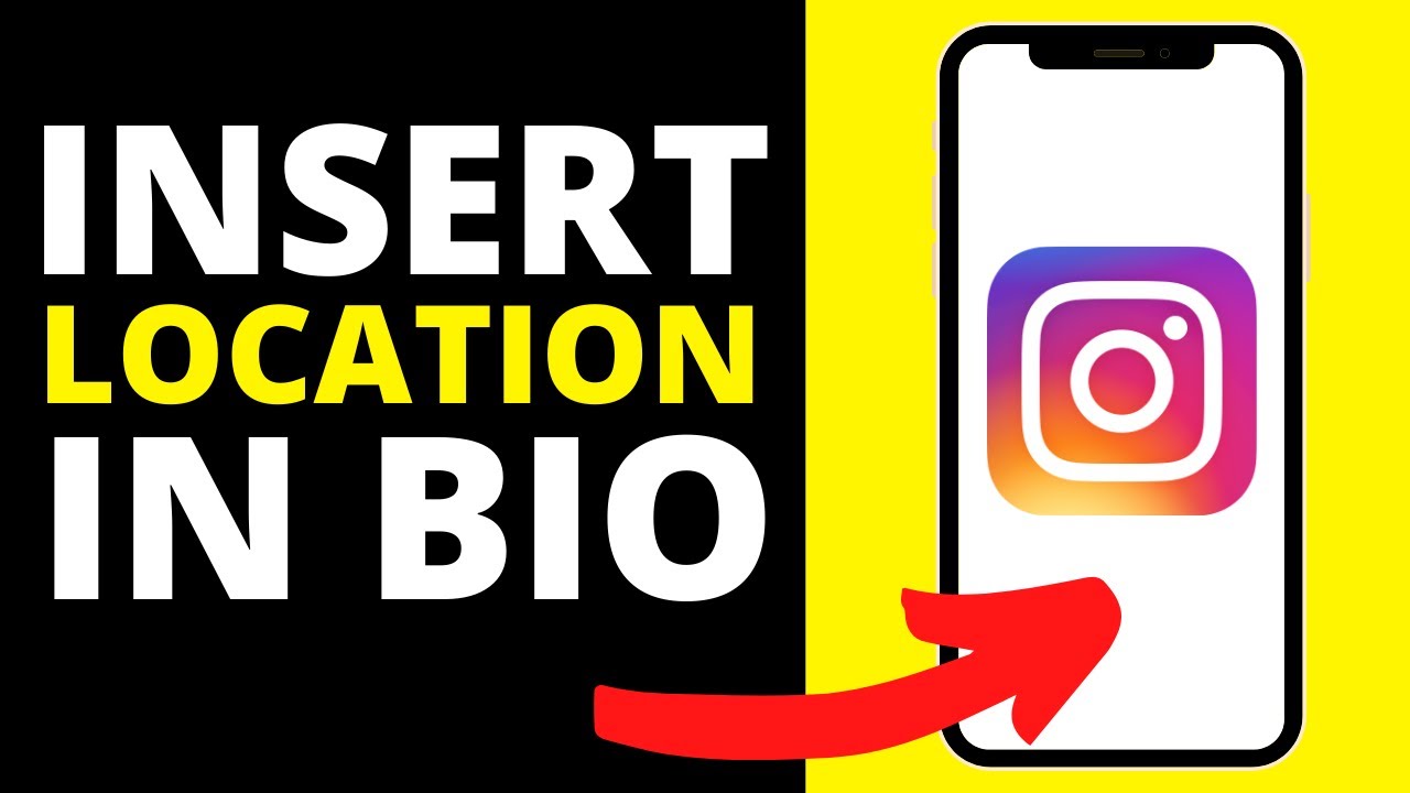 How To Insert A Location On Instagram Bio - YouTube