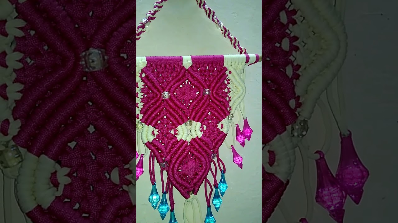 Beautiful macrame key holder - YouTube