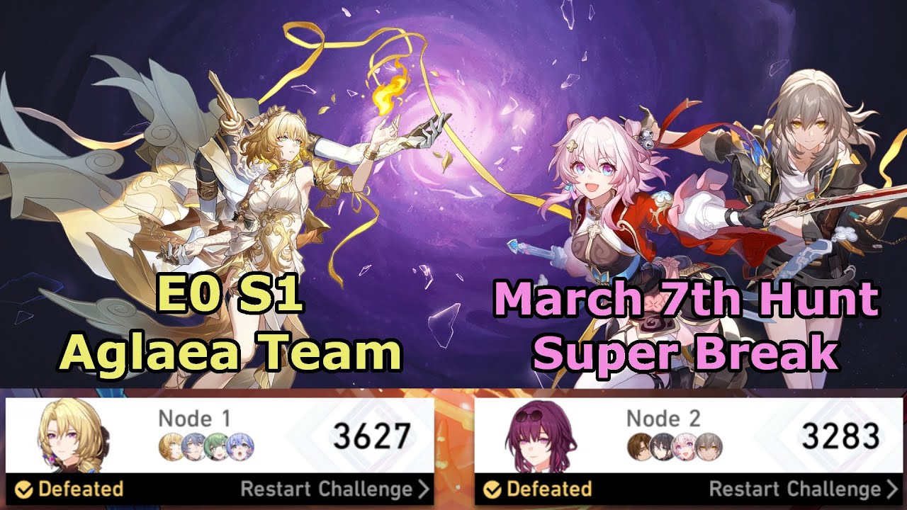 E0 S1 Aglaea Team + March 7th Hunt Super Break | Apocalyptic Shadow 4 ...