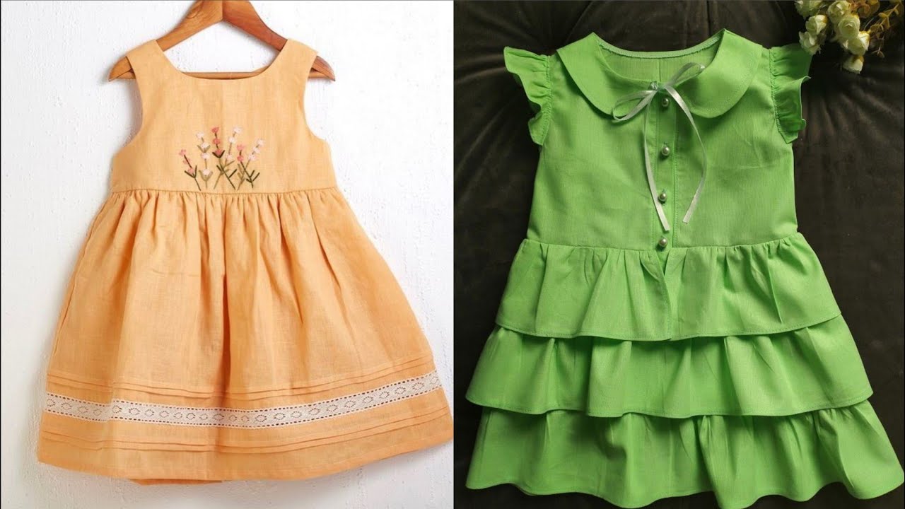 Most adorable frocks ideas//very pretty and beautiful simple casual ...