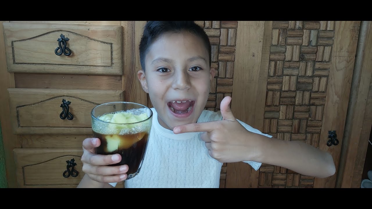 flotante de coca cola con nieve de limón - YouTube
