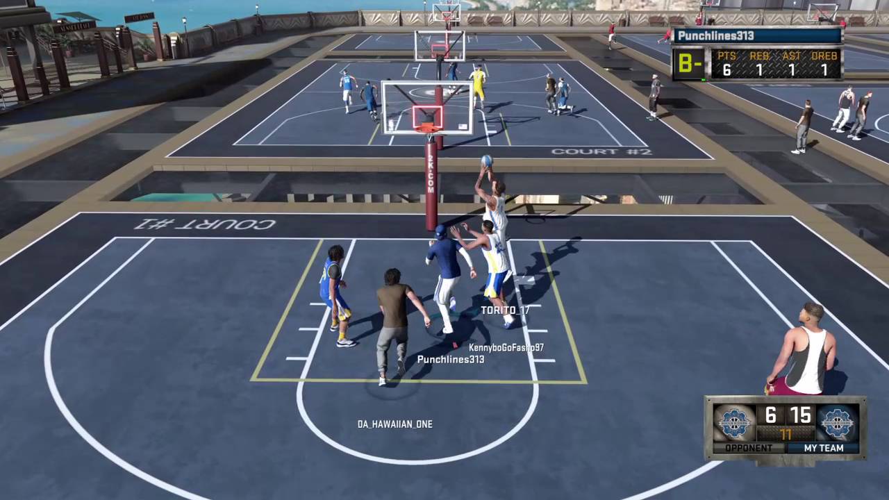 NBA 2K16 RIVET CITY- COURT FULL OF LOW RATES - YouTube