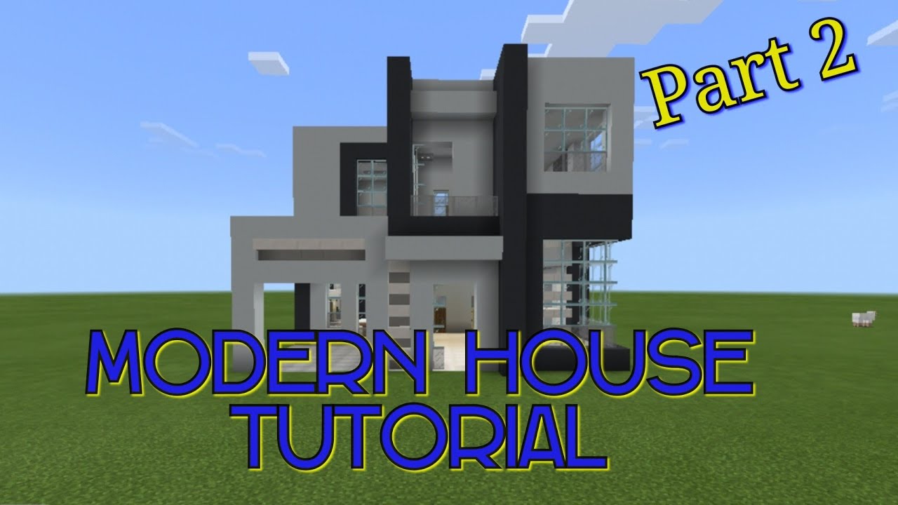 Minecraft Tutorial: Modern House | Part 2 - YouTube