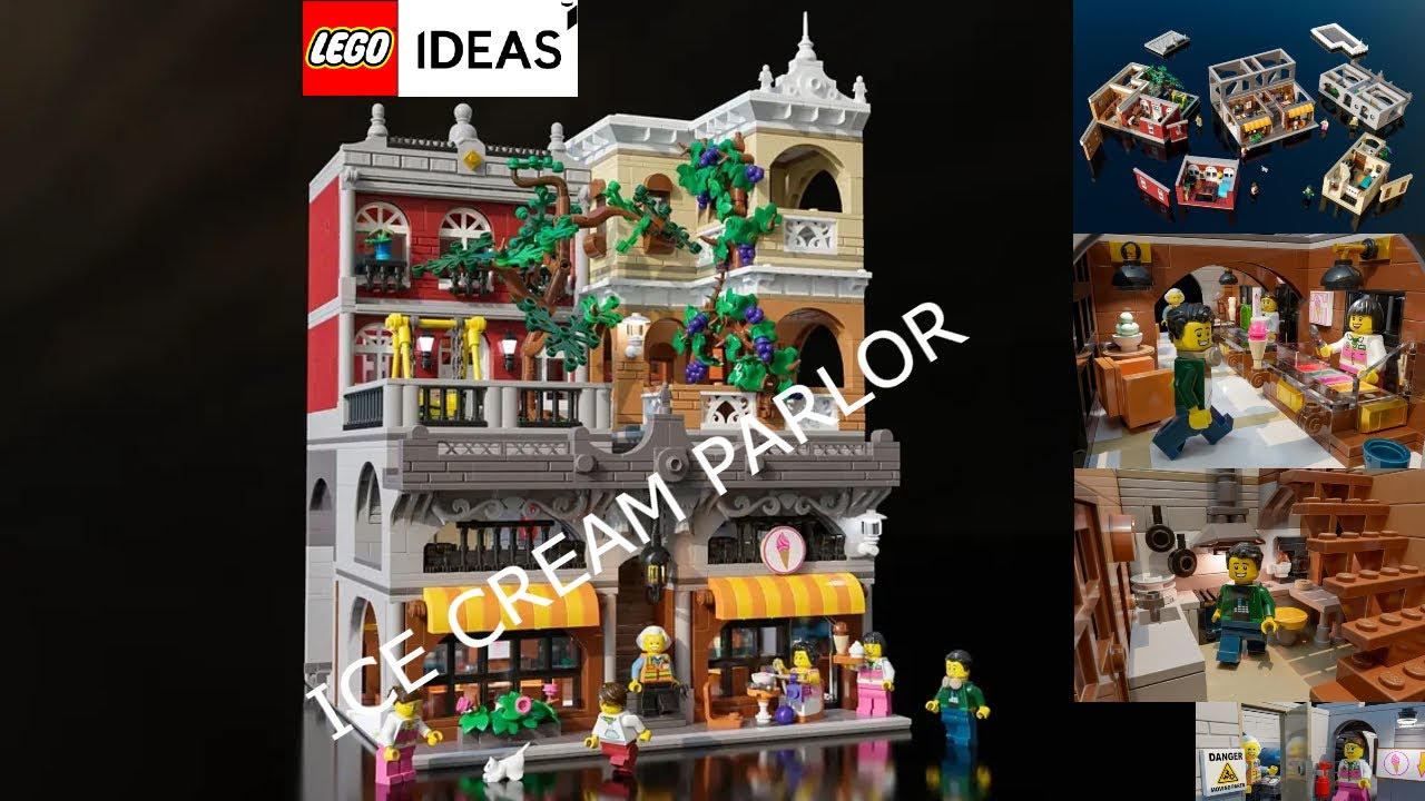 LEGO IDEAS ICE CREAM PARLOR By Bricky_Brick - YouTube
