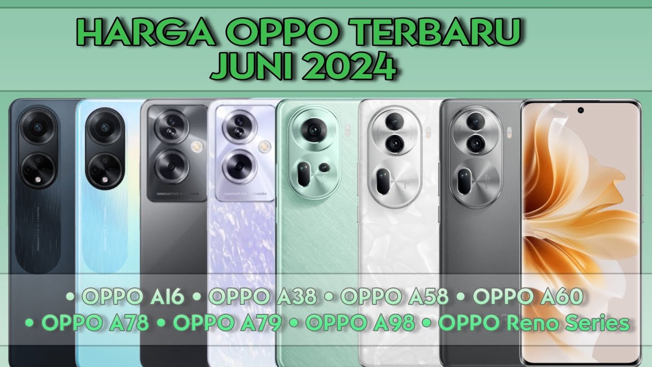 HARGA OPPO TERBARU 2024 | UPDATE HARGA OPPO JUNI 2024 - YouTube