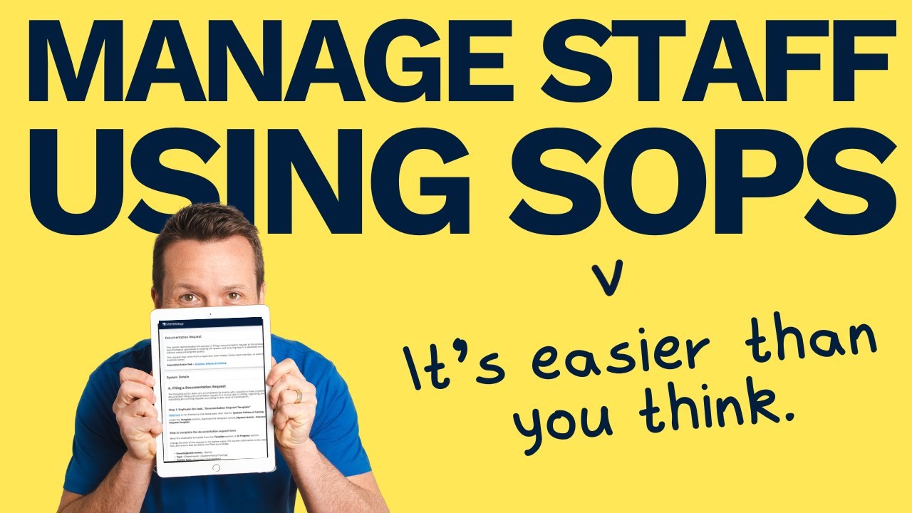 How To Manage Staff In A Small Business Using SOPs - YouTube