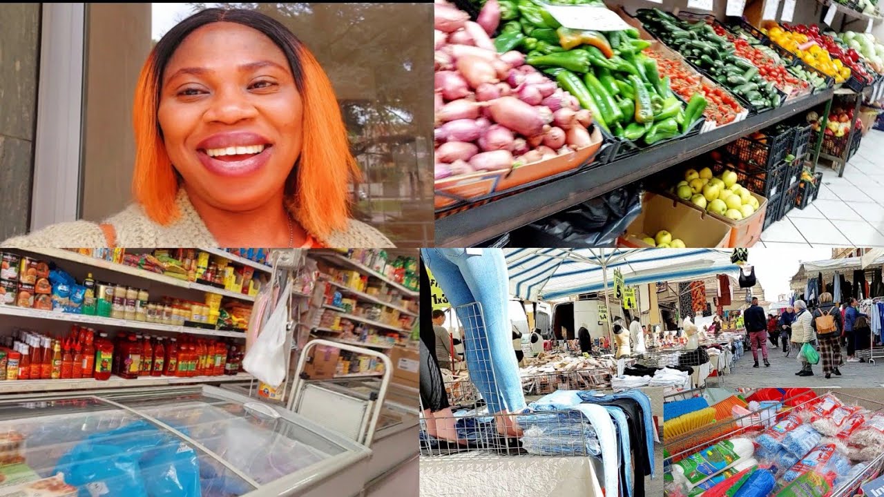 STREET MARKET : shopping for weekend cooking - YouTube