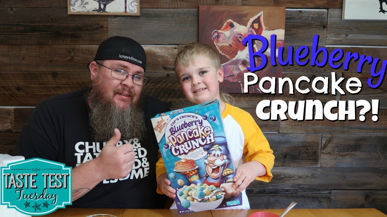 Taste Test Tuesday || Capn' Crunch Blueberry Pancake Cereal - YouTube