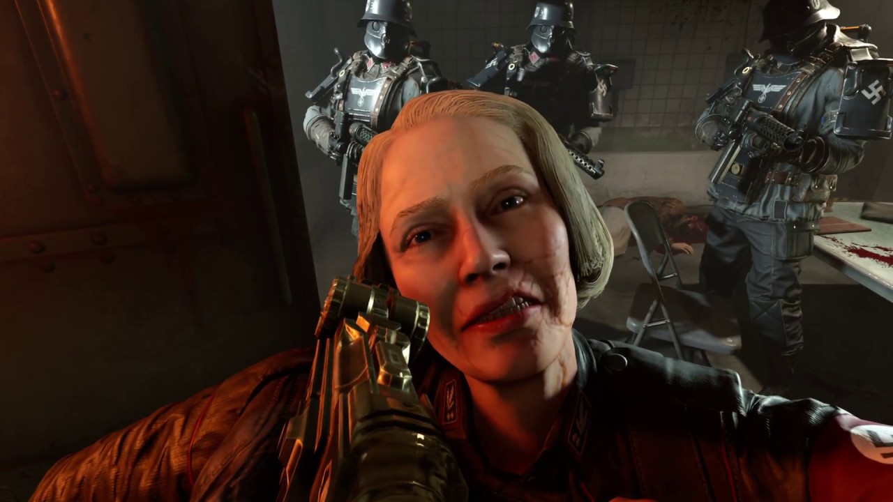 Wolfenstein II: The New Colossus EVIL BREAKOUT SCENE - PS4 PRO - YouTube