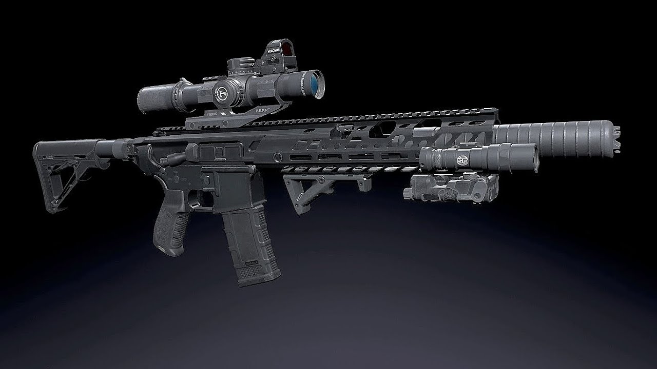 MCX 300. Rifle + MK8 CQBSS Scope - Ground Branch - YouTube