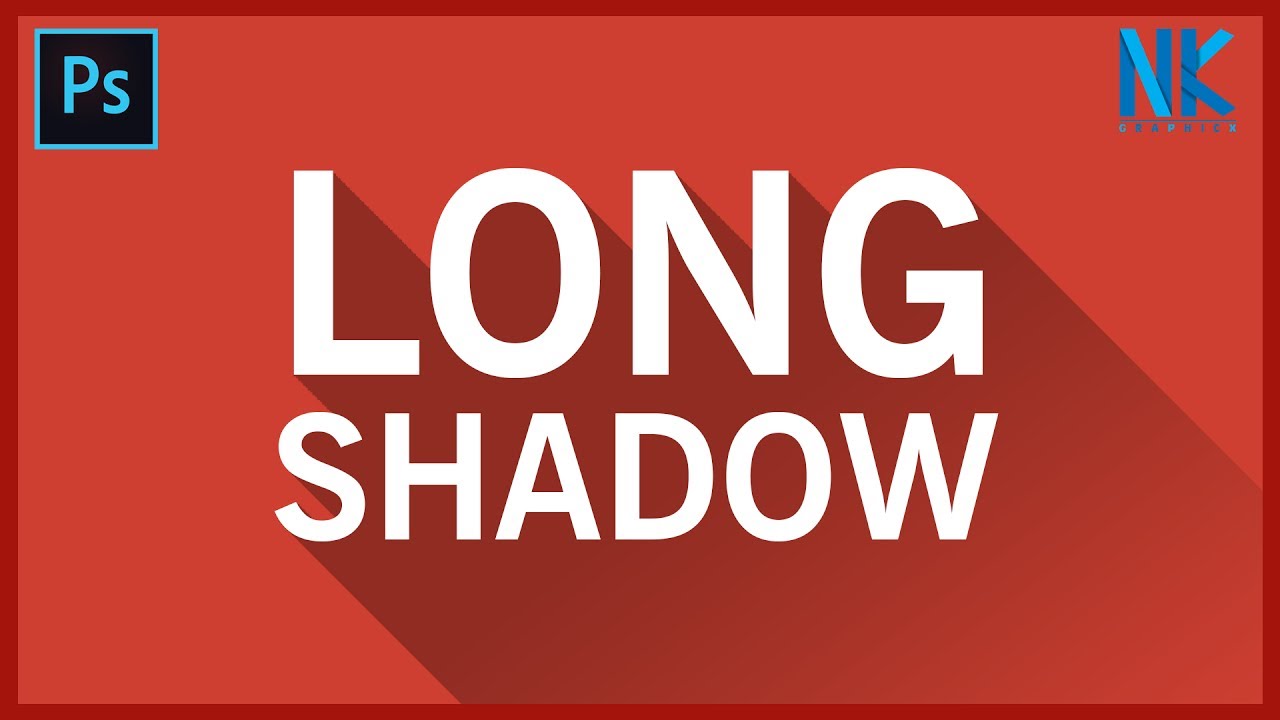 How To Make Long Shadow In Photoshop- Any Version | No Script or Plugin ...