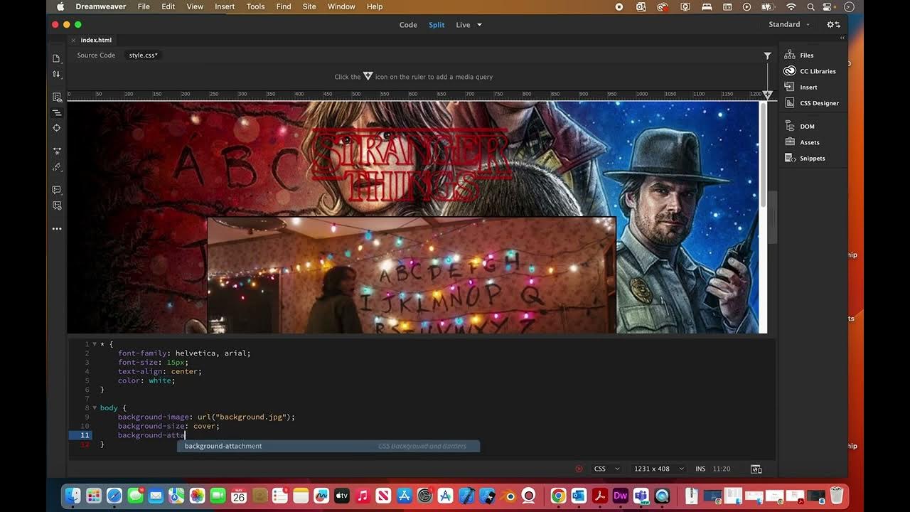 Intro to CSS using Adobe Dreamweaver CC - LESSON 4 - YouTube