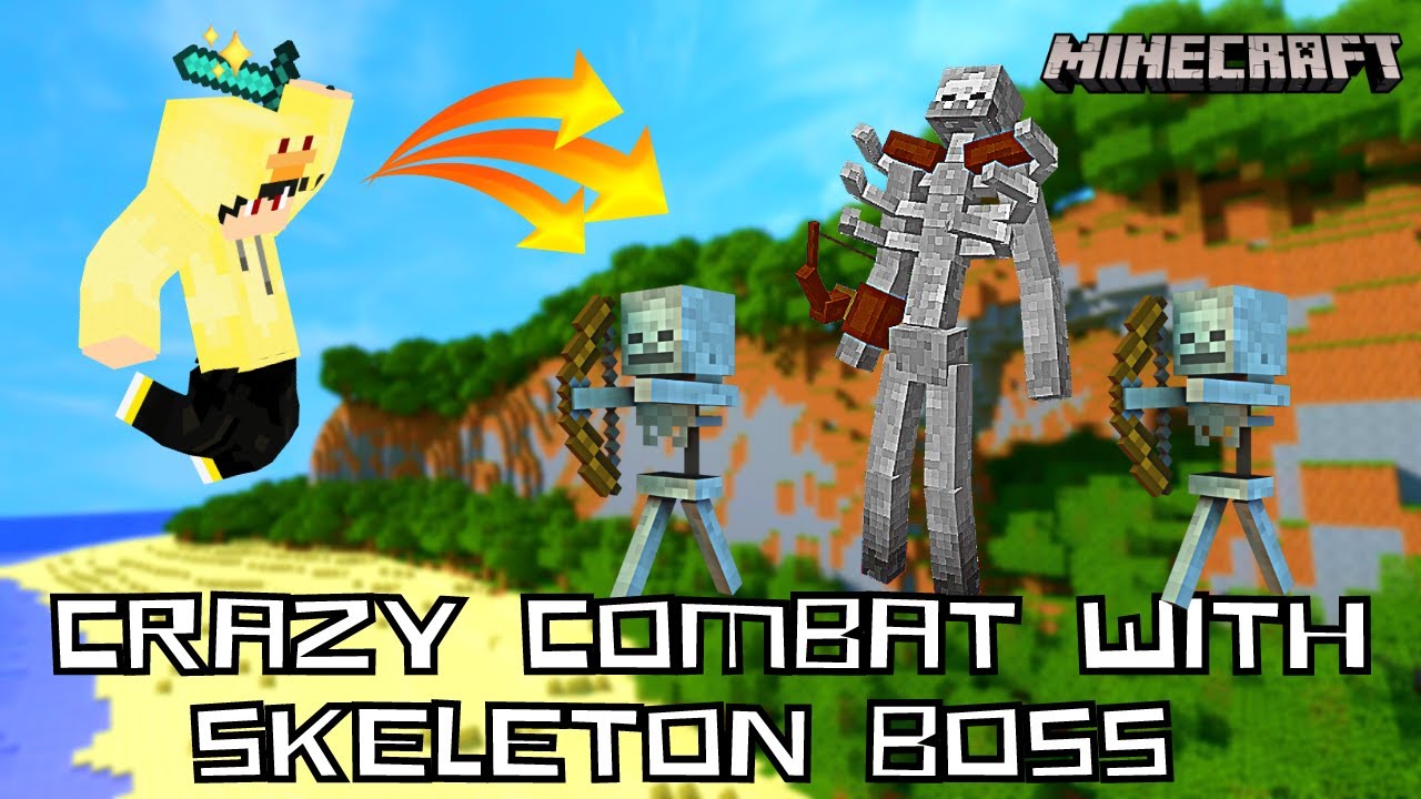 CRAZY BATTLE WITH SKELETON BOSS - YouTube