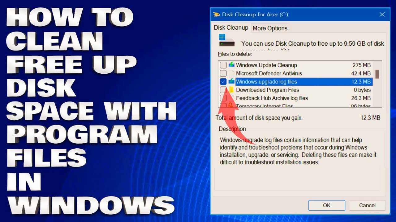 How To Clean/Free Up Disk Space With Program Files In Windows - YouTube