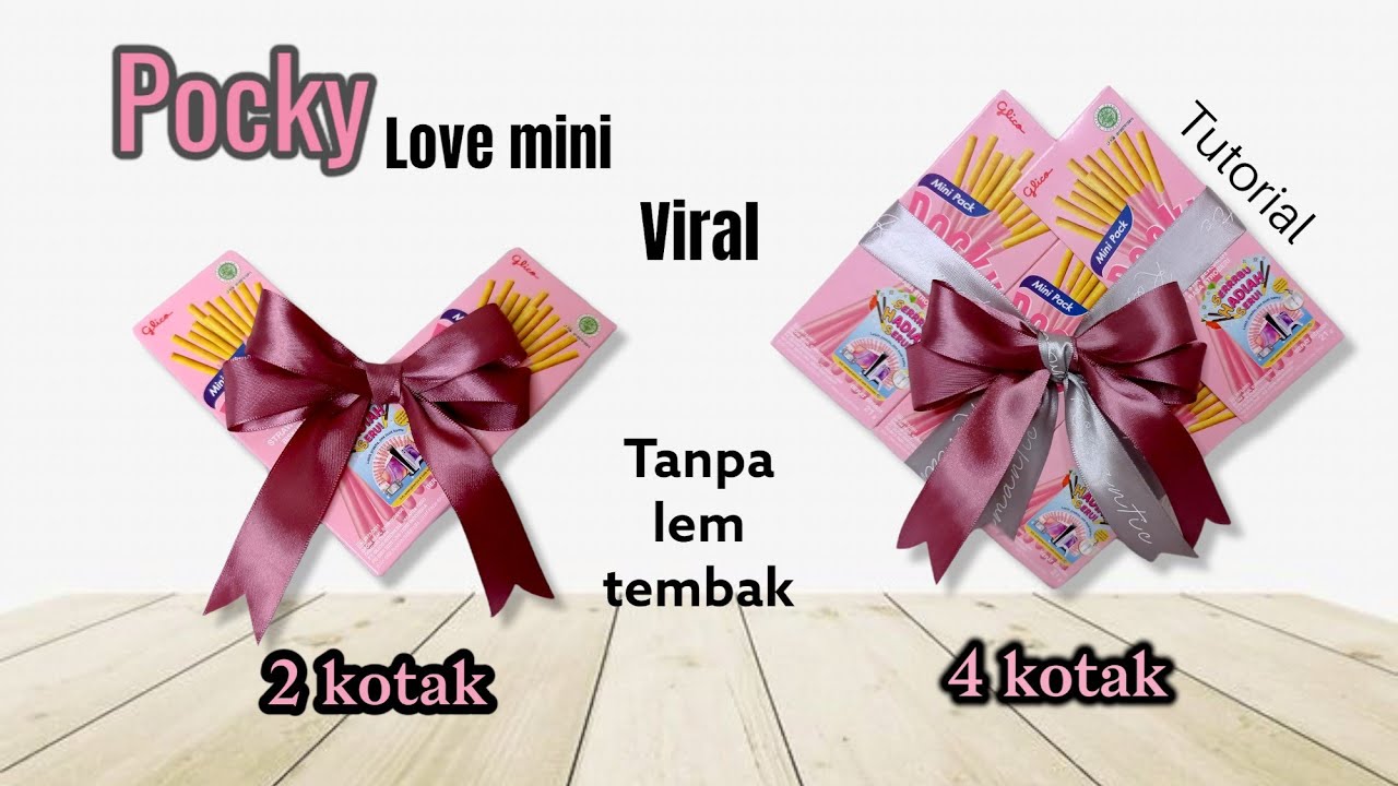 Tutorial pocky love kecil 4 kotak dan 2 kotak - Pocky love mini - Viral ...