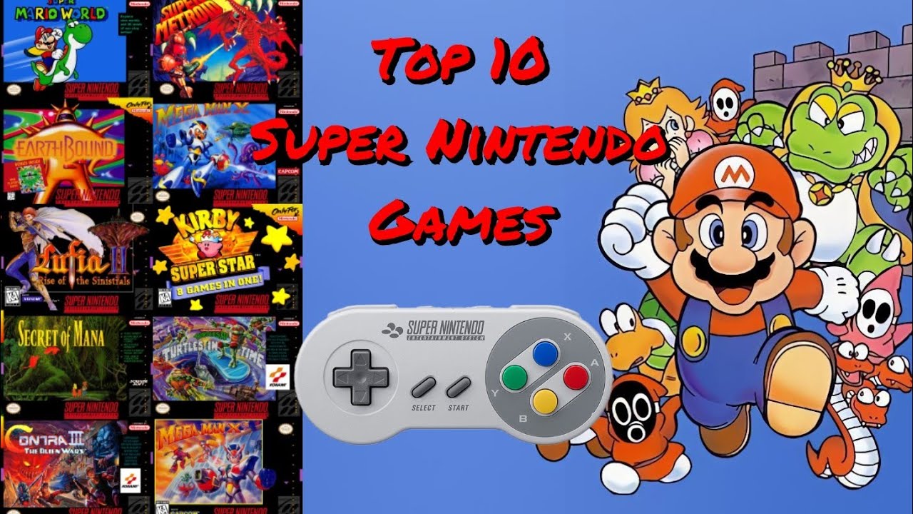 Top 10 Best SNES Games of All Time | Nostalgia 🥺 - YouTube