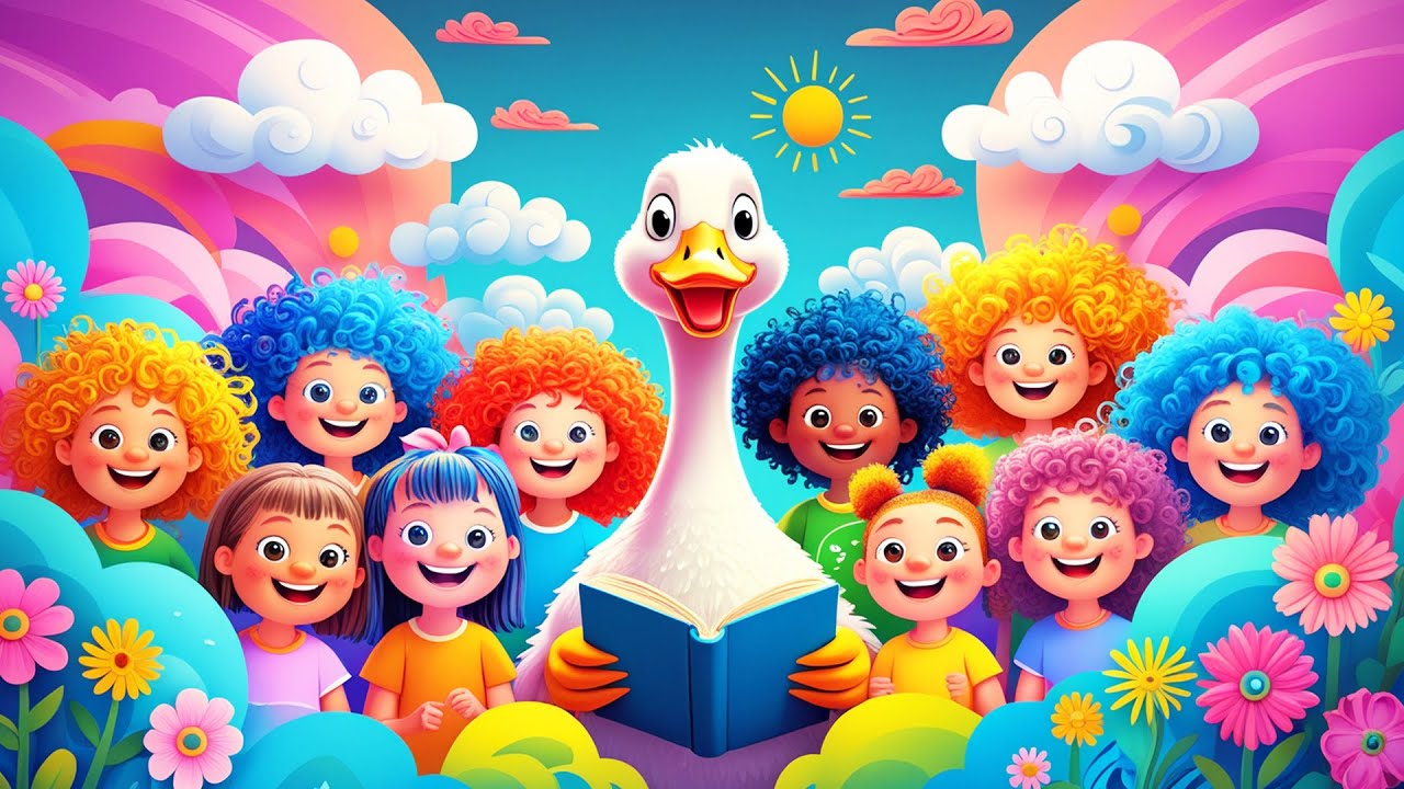 Goosey, Goosey Gander | Classic Nursery Rhyme | Fun Nursery Rhyme for ...