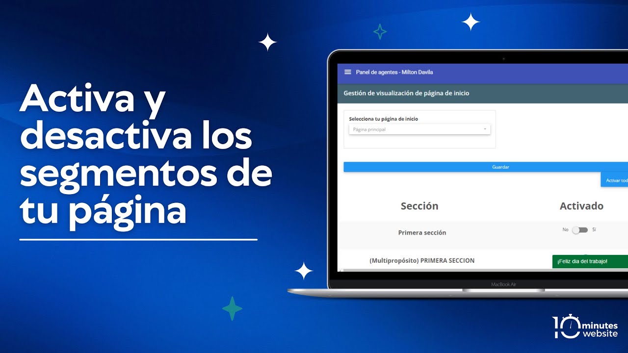 ¿Cómo activar y desactivar segmentos de tu página web inmobiliaria? - YouTube
