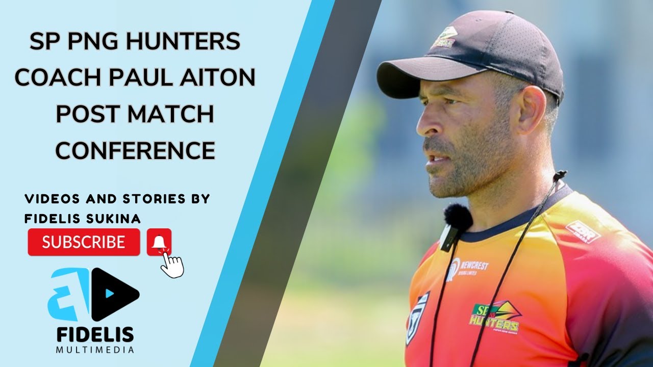 SP PNG HUNTERS COACH PAUL AITON POST MATCH CONFERENCE (HUNTERS VS ...