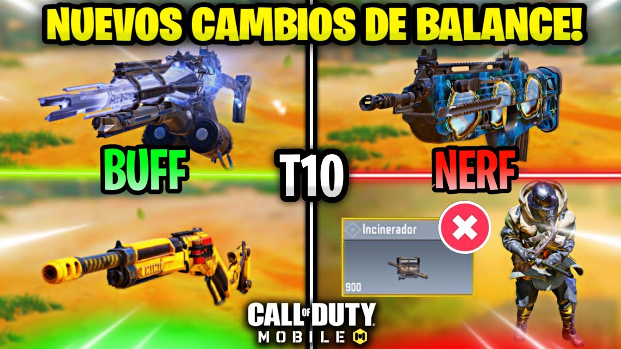 NUEVOS CAMBIOS DE BALANCE PARA LA TEMPORADA 10 DE COD MOBILE ...