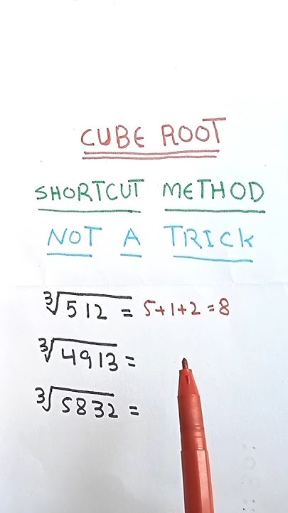 How to simplify cube root | advance cube root method #shortcutmethod #maths #youtubeshorts - YouTube
