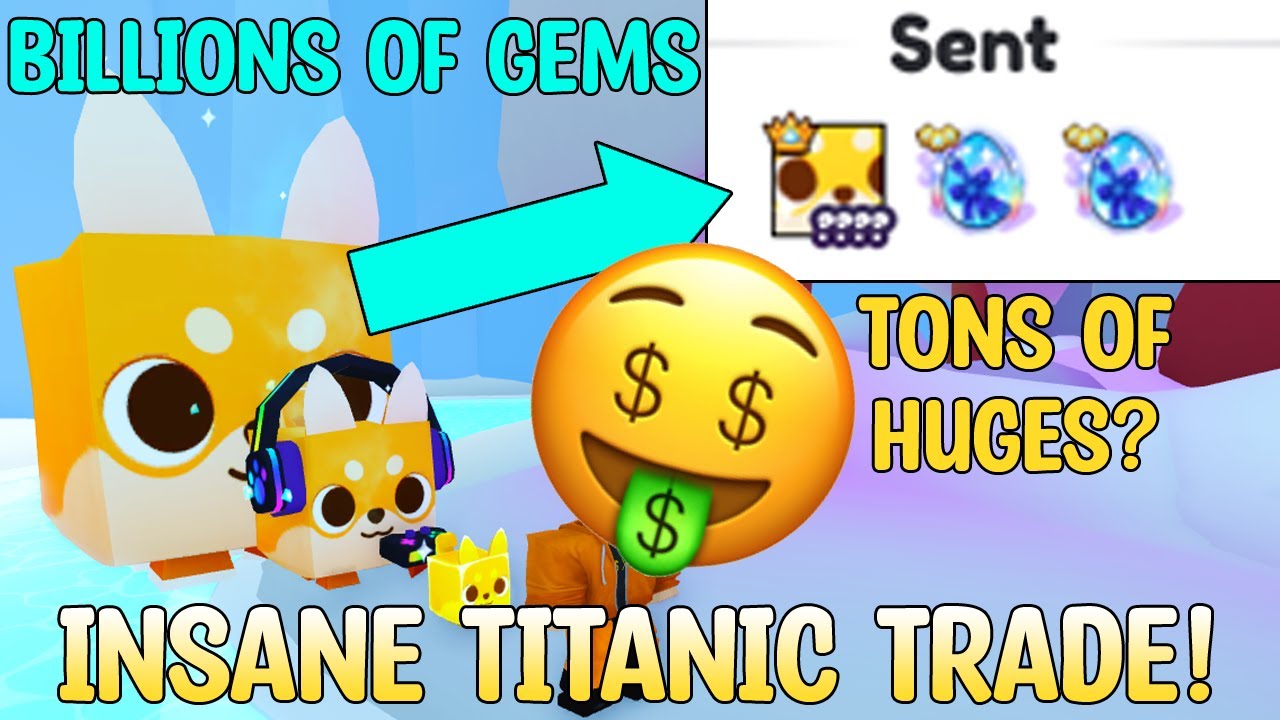 🤑I traded my TITANIC SHIBA for a BIG W - Roblox Pet Simulator 99 - YouTube