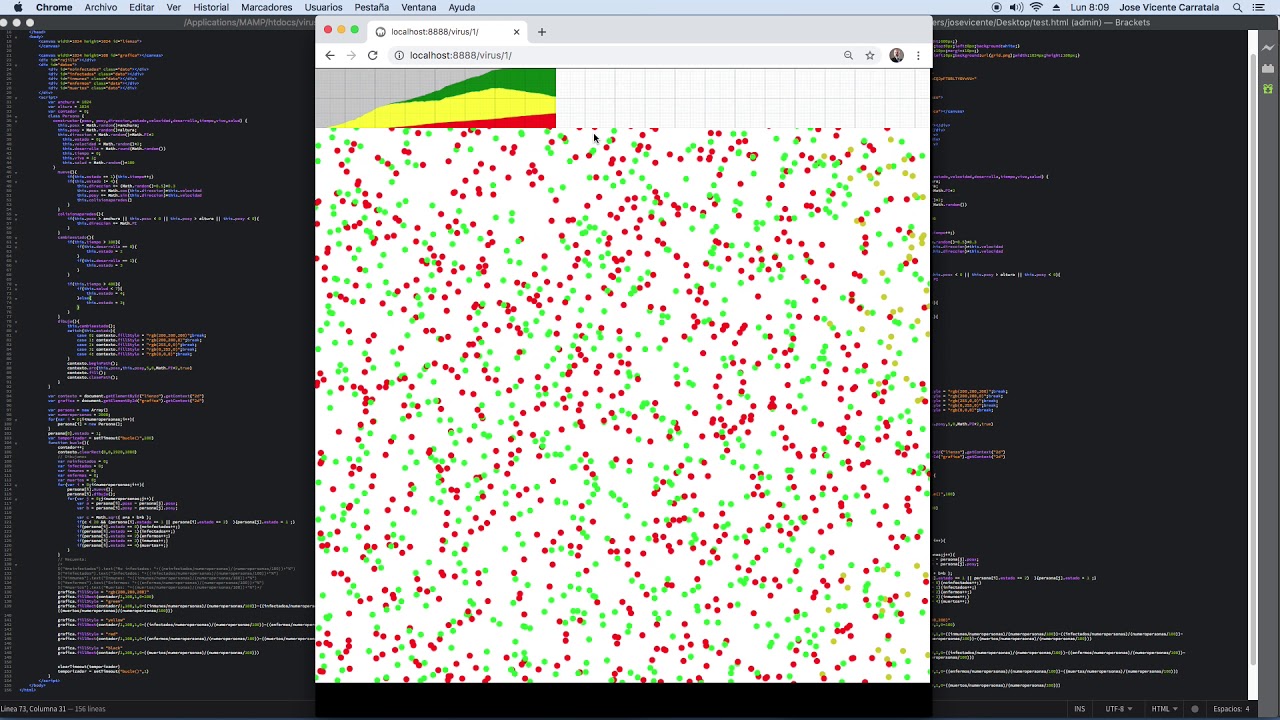 Virus Spread Simulation Software - short - YouTube
